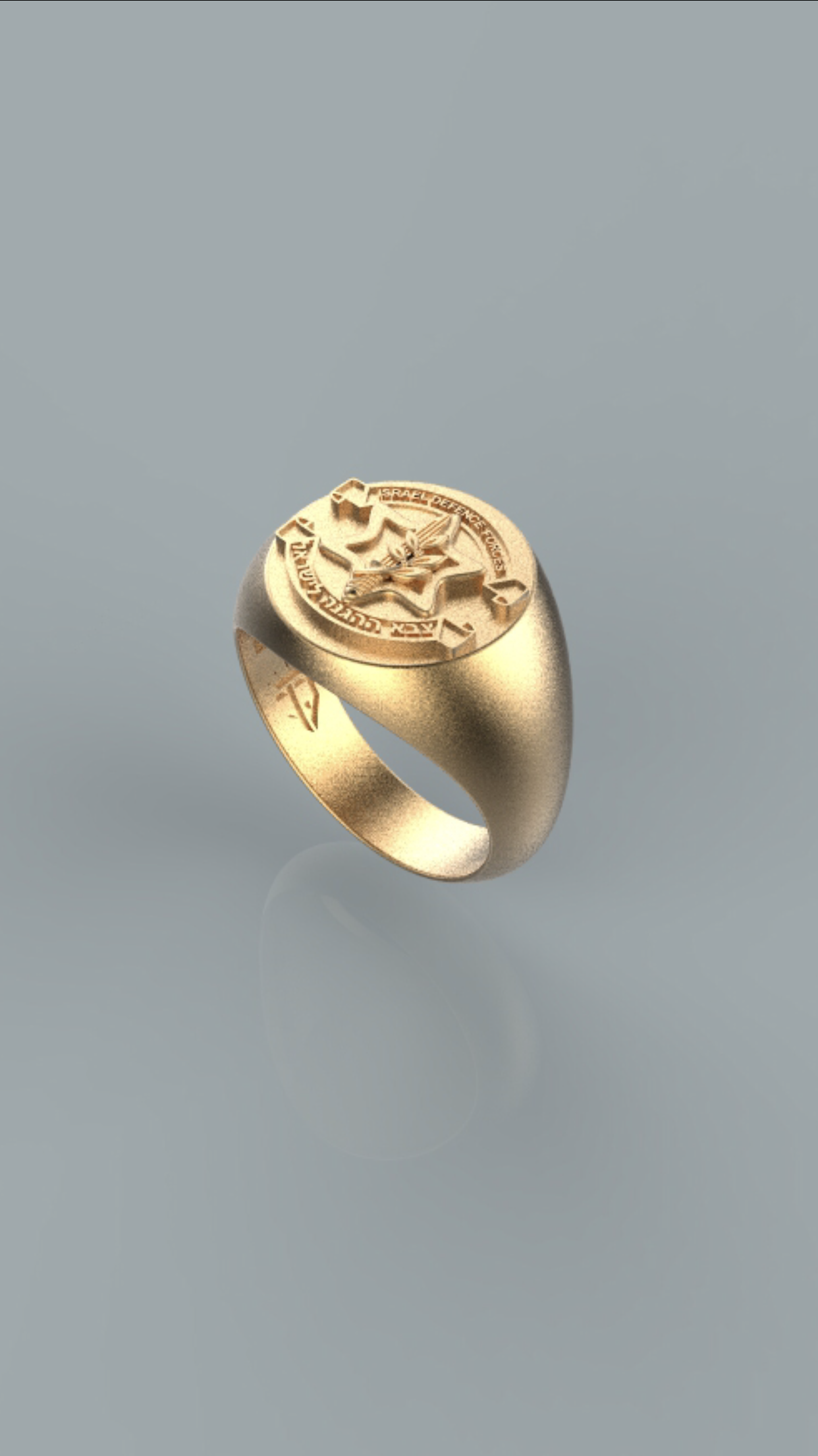 14k gold IDF icon ring, israel defence symbol, Israel jewelry ...