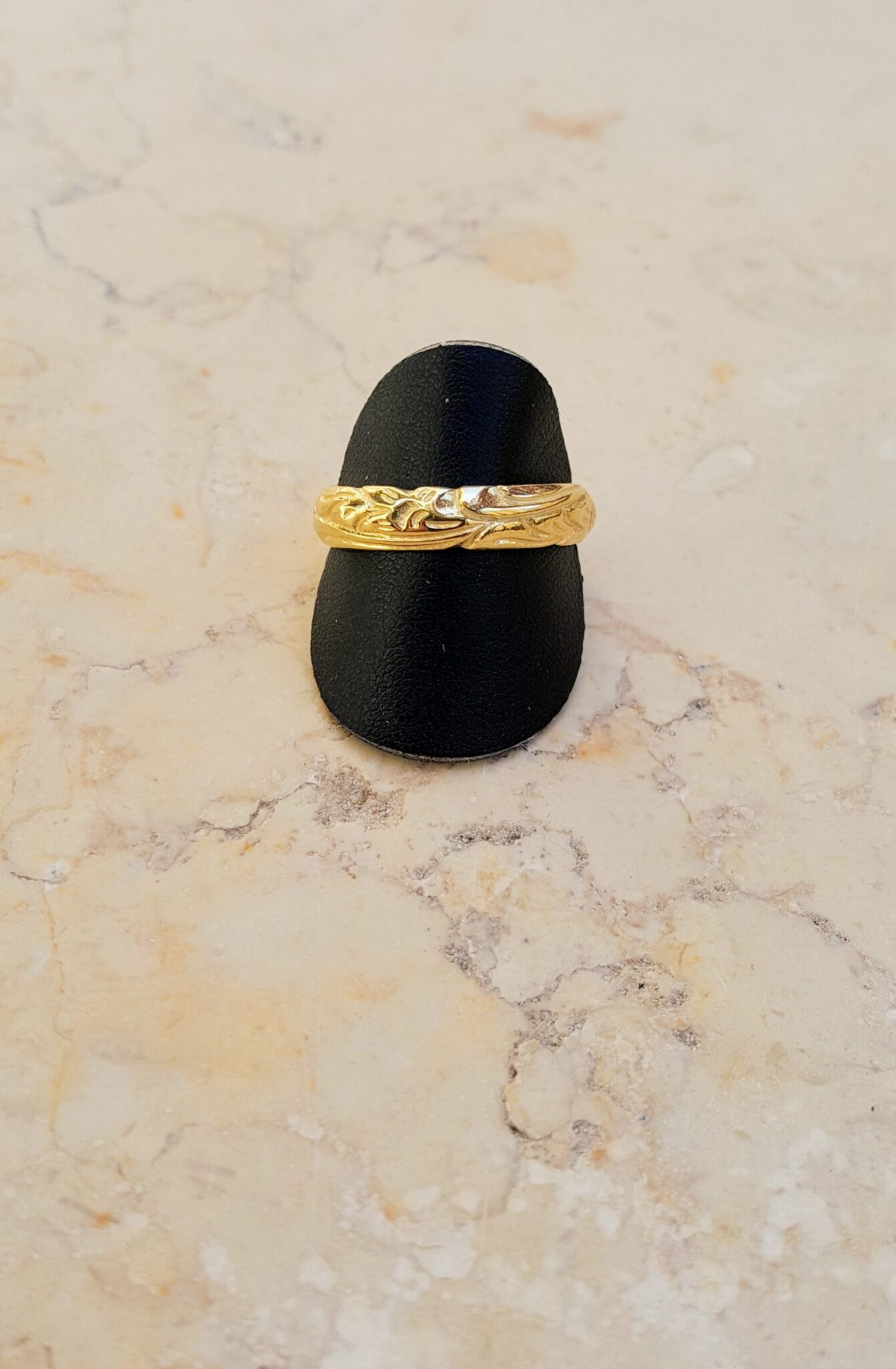 14k Gold This too shall pass Hebrew Ring, Art deco jewish band, Gam zeh ...